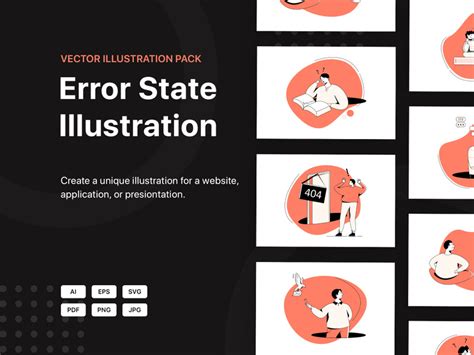 Error State Illustrations Pack By Freeslab88 EpicPxls