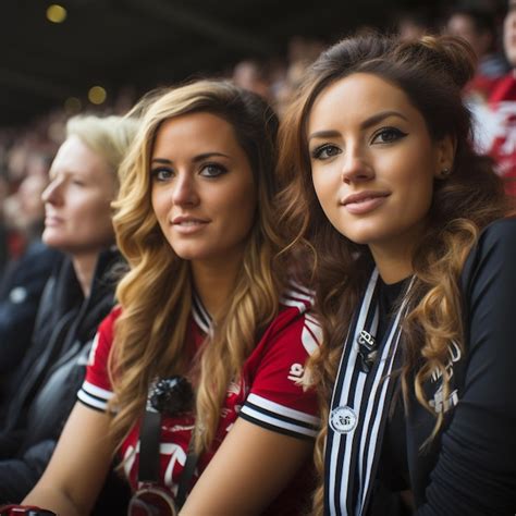 Premium Ai Image Female Football Fans