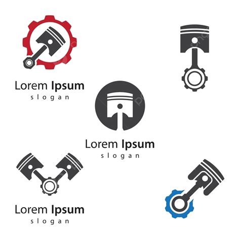 Gambar Logo Piston Lambang Mesin Terisolasi Vektor Mesin Lambang Terpencil Png Dan Vektor