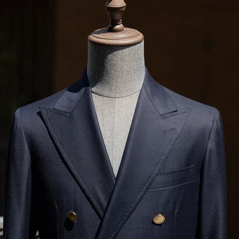 Refinement Tailoring Rfmt 02 Double Breasted Blazer Navy By Loro Piana