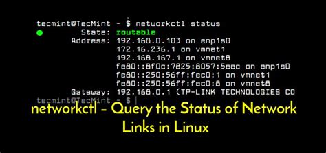 Networkctl Check Network Status On Linux Florin Lungu