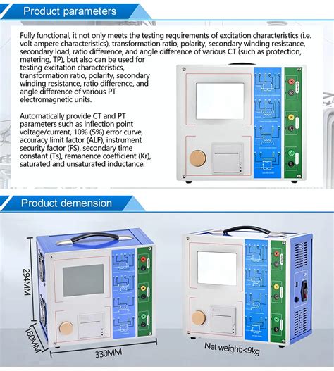 Current Transformer Ct Pt Analyzer Portable Ct Volt Ampere Characteristic Tester