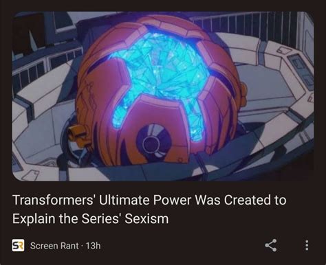 This Is A Joke Right I Ve Never Gotten Sexism From Any Transformers Media R Transformers