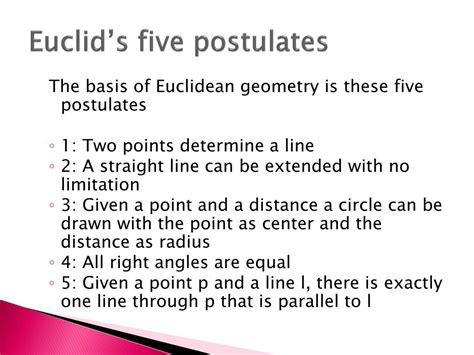 Ppt Non Euclidean Geometry Powerpoint Presentation Free Download Id 2040432