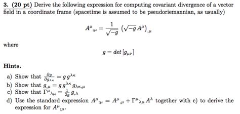 Solved Pt Derive The Following Expression For Chegg