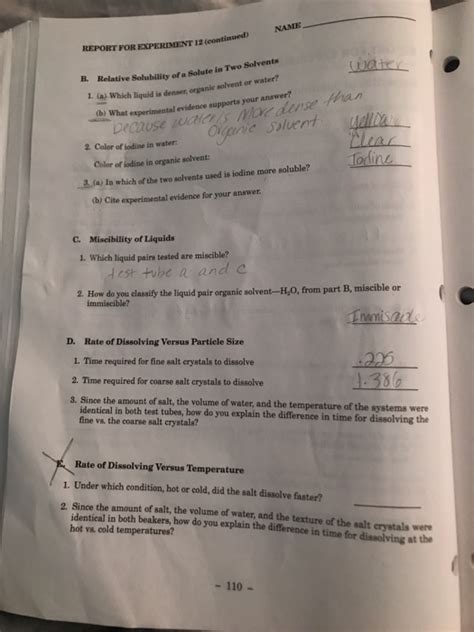 Solved Report For Experiment 4 Continued Name Questions