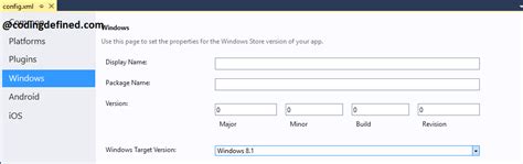 Ionic Project Configuration Using Configxml Coding Defined
