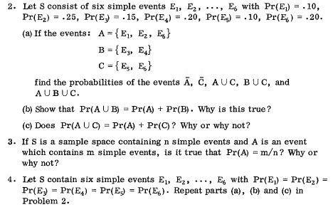 Solved 2 Let S Consist Of Six Simple Events E1 E2 E6 With Chegg Com