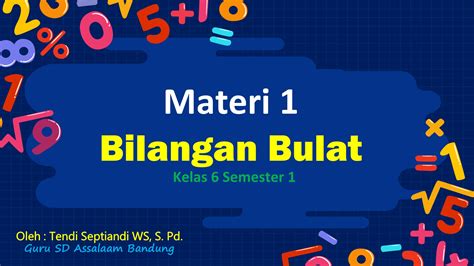 Materi 1 Mengenal Bilangan Bulat Tendiseptiandisd Halaman 1 Pdf Online Pubhtml5