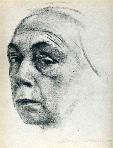Self Portrait 1924 By Kathe Kollwitz Artchive