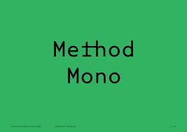 Font Method Mono Download And Install On The WEB Site