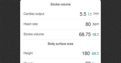 Stroke Volume Calculator Omni