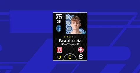 Pascal Loretz Efootball 2022 Stats