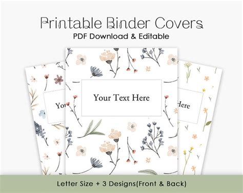 White And Gold Printable Binder Cover Template Etsy Canada