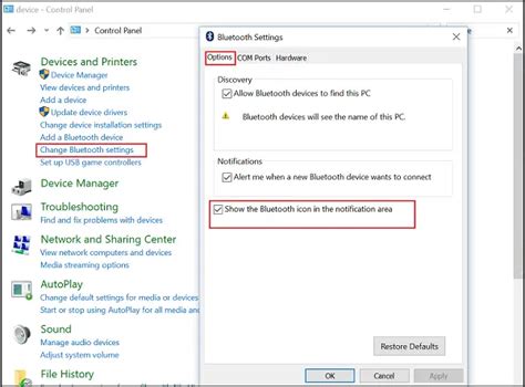 Bluetooth Icon Not Showing In Windows Taskbar