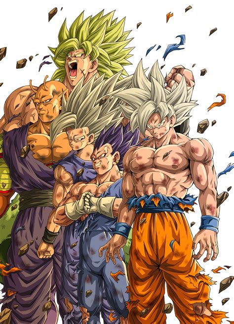 Son Goku Vegeta Son Gohan Piccolo Broly And 2 More Dragon Ball