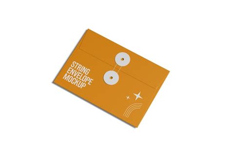 Premium Psd String Envelope Mockup
