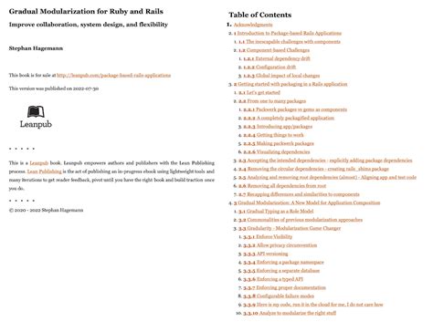週刊railsウォッチ Packwerkの詳しい解説書『gradual Modularization For Ruby And Rails