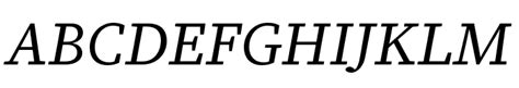 Source Serif 4 Smtext Italic Font Serif Classic What Font Is