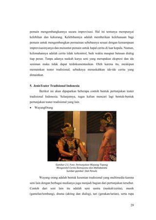 Modul Iv Seni Budaya Kb 2 Teater Tradisional Modern Dan Kontemporer Pdf