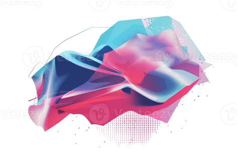 Abstract Digital Art Featuring Vibrant And Colorful Shapes Blending Seamlessly With Fluid