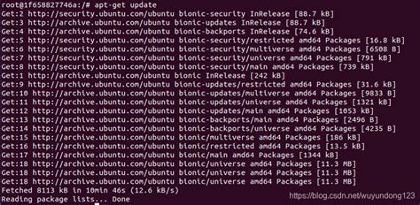 docker容器安装软件报e unable to locate package的错误 e unable to locate package