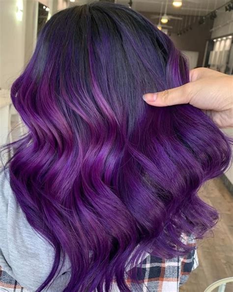 30 Most Enviable Purple Hair Color Ideas To Copy Asap Hair Adviser Purple Ombre Hair Purple