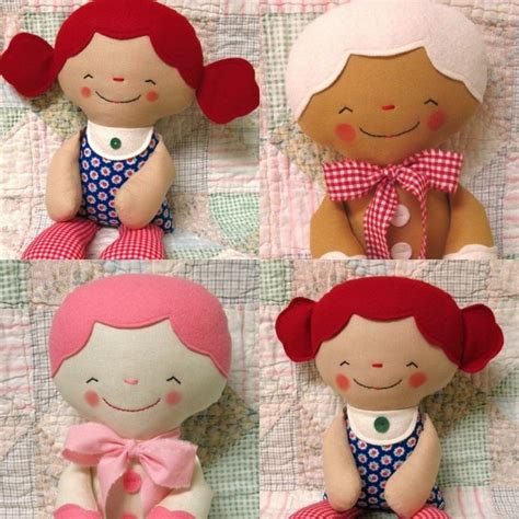 Rag Doll Pattern Pdf Pattern Cloth Doll Softie Soft Toy Cookie