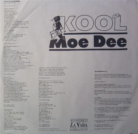 Kool Moe Dee How Ya Like Me Now Used Vinyl High Fidelity Vinyl
