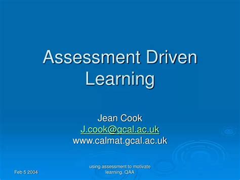 Ppt Assessment Driven Learning Powerpoint Presentation Free Download Ppt Assessment Driven Learning Powerpoint Presentation Free Download
