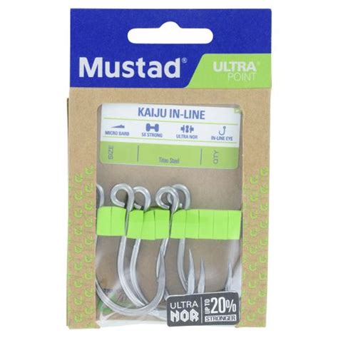 Mustad 35101un Kaiju Inline Ultranor Single Hooks Melton Tackle