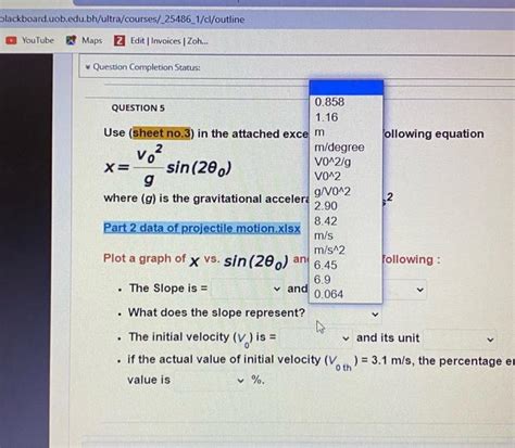 Solved Use Sheet No3 In The Attached Excel File And The