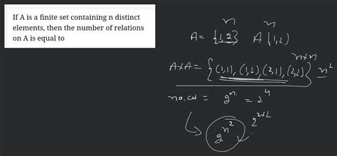 Solved If R Is A Relation On A Finite Set Having N Elements Then The N