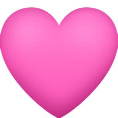 Rosa Hjärta Emoji