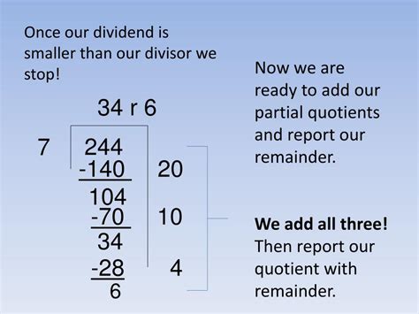 Ppt Partial Quotients Division Algorithm Powerpoint Presentation