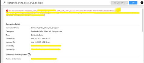 databricks connection failed with error no suitable driver for jdbc