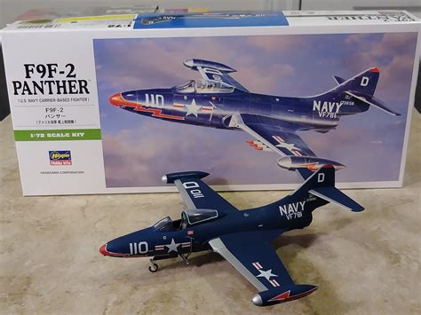 Gallery Pictures Hasegawa F9f 2 Panther Plastic Model Airplane Kit 172