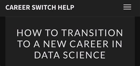 Career Switch Help On Linkedin Dataanalytics Datascience Machinelearning