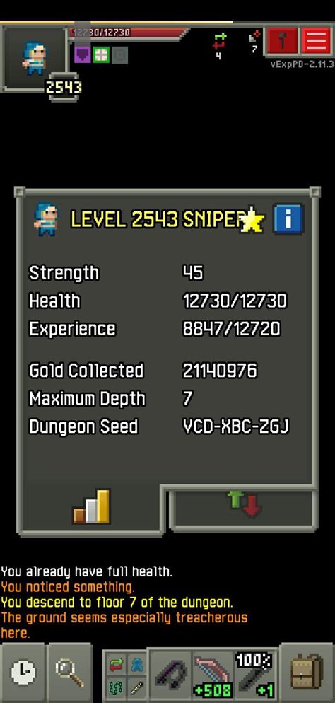 Pretty Solid Run So Far Rpixeldungeon