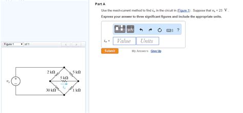 solved use the mesh current method to find i0 in the circuit
