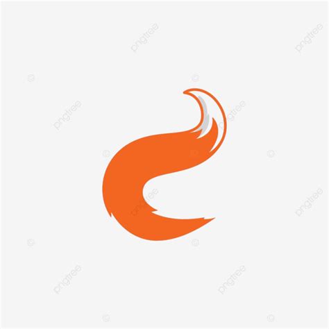 여우 꼬리 아이콘 벡터 템플릿 디자인 외딴 그림 Png 일러스트 및 벡터 에 대한 무료 다운로드 Pngtree
