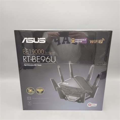 -NEW- ASUS RT-BE96U BE19000 802.11BE Tri-band Performance WiFi 7 Router ...