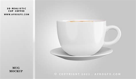 Free 3d Realistic Coffee Cup Psd Mockup Afrogfx