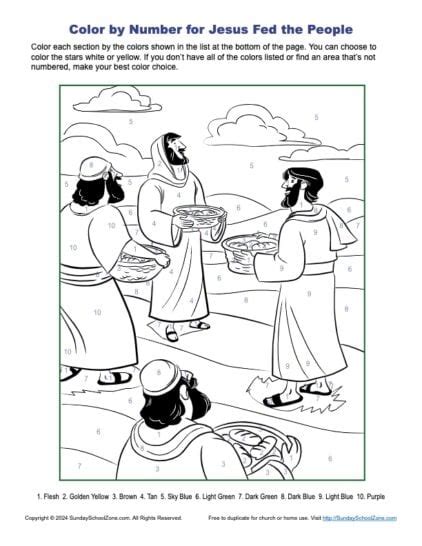 Jesus Feeds The 5000 Activity Sheets Free