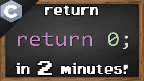 C Return Statement 🔙 Youtube