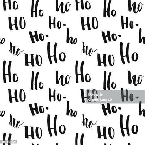 새해와 크리스마스 원활한 패턴 호호 손으로 그린 편지 벡터 일러스트 레이션 배경 0명에 대한 스톡 벡터 아트 및 기타 이미지 0명 12월 겨울 Istock