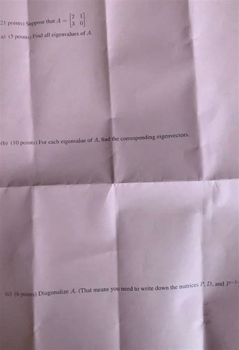 solved 21 points suppose that a [2310] a 5 points find
