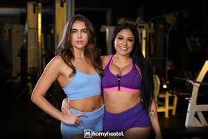 HornyHostel Serena Santos Selina Bentz Influencer Workout