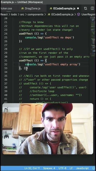 React Useeffect Hook Code Programming Coding Software Javascript React Shorts Short