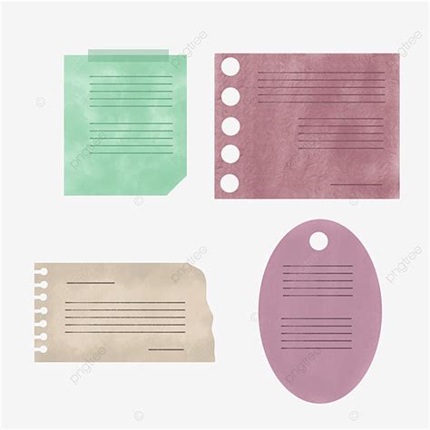 부 드 러 운 크레용 으로 스타일 이 간단 하 다 노트 일러스트 메모 메모지 스티커 종이 책 노트 Postit 단순한 Png 일러스트 및 Psd 이미지 무료 다운로드